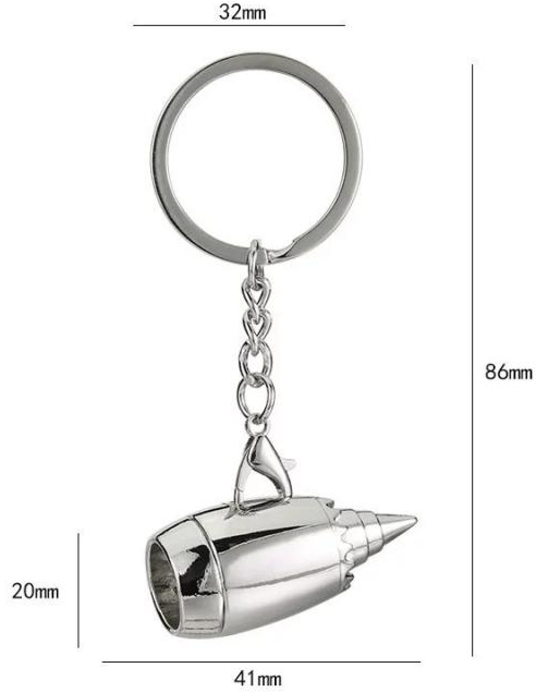 Metal Engine Key Chain D2 – Flight Mode