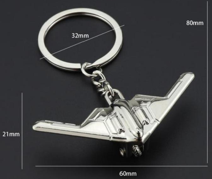 Metal B2 Spirit Key Chain D4 – Flight Mode