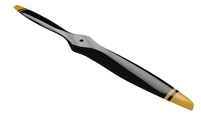 Wall Décor Wooden Propeller 4.5ft Black/Yellow – Flight Mode