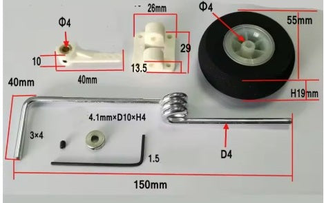 Nose Wheel Assembly for .46 size – Flight Mode